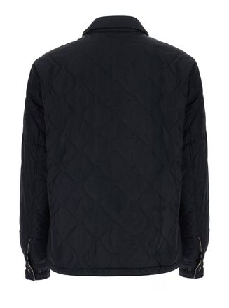 Burberry Mens Jacket Brighton Black Polyamide Coat