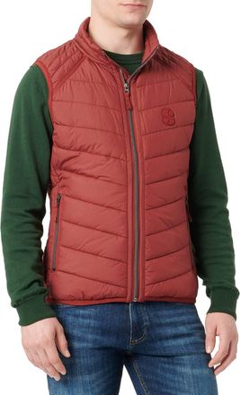 s.Oliver Mens 130.12.208.16.155.2115323 Weste ärmellos, Dark red, M