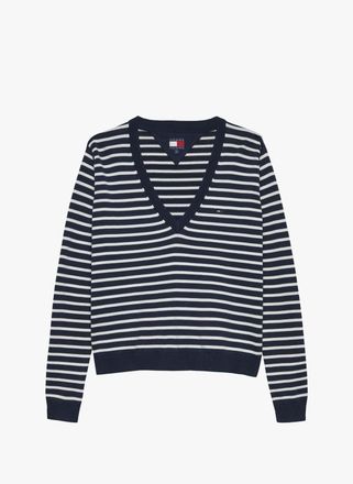 Tommy Hilfiger Pull col V en coton