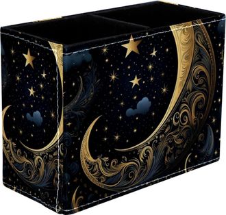 Generic Stifthalter aus Leder, Stiftehalter f&uuml;r Schreibtisch, rechteckiger Schreibtisch-Organizer, F&uuml;llfederhalter-Halter f&uuml;r B&uuml;ro, Schule, Zuhause (15 x 10,9