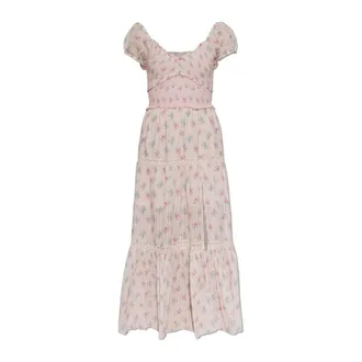 LoveShackFancy Loveshackfancy, Femme, Robes, Rose, Taille: 38 FR Amandla Cotton Maxi Dress