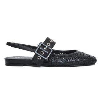 Halmanera Schwarze Ballerina-Flats mit Slingbag - - Shoes - Damen - Schwarzk - 38 EU