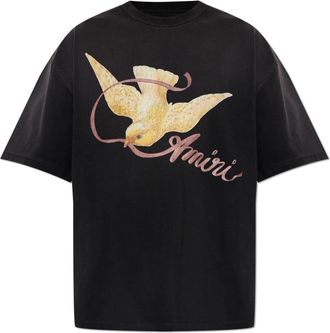 Amiri Homme, Tops, Noir, Taille: L T-Shirt avec Logo