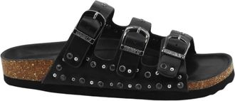 Colors Of California Femme, Chaussures, Noir, Taille: 38 EU Ciabatta Borchie