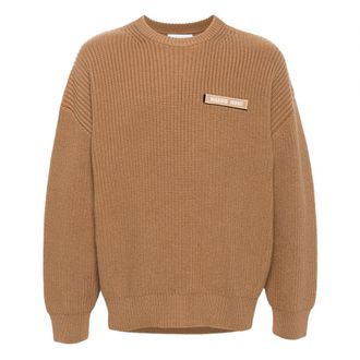 Marine Serre Half Cardigan Strickpullover mit Rundhalsausschnitt - - Knitwear - Herren - Braun - L
