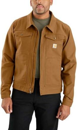 Carhartt Work in Progress Rugged Flex Veste en toile de canard à coupe décontractée pour homme, Marron, 4X-Large