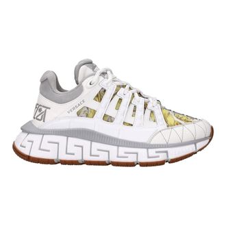 Versace Athletic-Sneakers aus Leder - - Shoes - Damen - Wei&szlig; - 37 1/2 EU