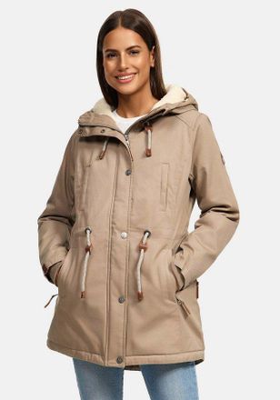 Navahoo Winterjacke Ireliaa mit warmen Teddyfell