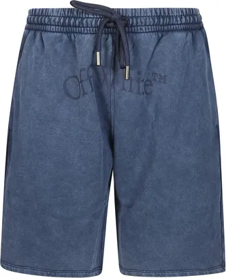 Off-white Homme, Shorts, Bleu, Taille: M Pantaloncini