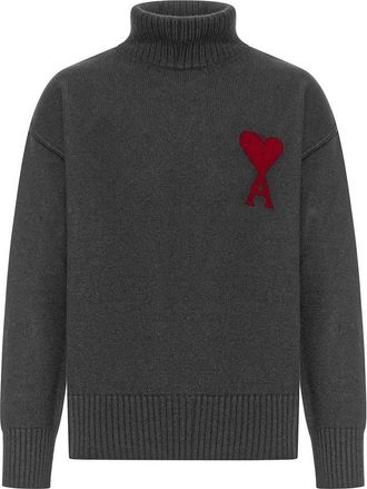 Ami Rollkragenpullover - Grau