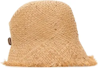 Prada Hat Raffia Baseball Cap - Beige