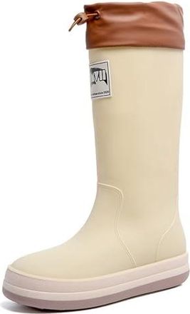 Pangolin Bottes de Pluie Imperm&eacute;ables Femme & Homme - Bottes Hautes en Caoutchouc avec Cordon Ajustable, Semelle Antid&eacute;rapante, Chaussures Outdoor L&eacute;g&egrave;res pour