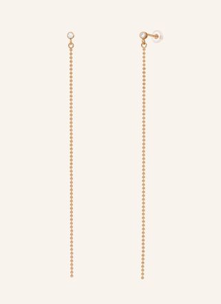 Leaf Ohrstecker My First Diamond - Ball Chain Aus 14 Karat Rosegold rosegold