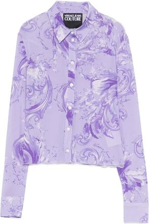 Versace Jeans Couture Femme, Blouses et Chemises, Violet, Taille: 44 FR Chemises