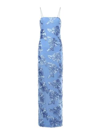 Rotate Maxi Robe - Bleu