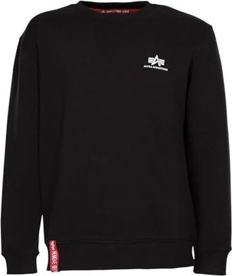 Alpha Industries Alpha Industries Basic Small Logo Sweat-Shirt pour Homme, Black, XXL