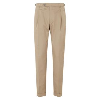 Berwick 1707 Homme, Pantalons, Beige, Taille: XL Retro Straight Pantalons