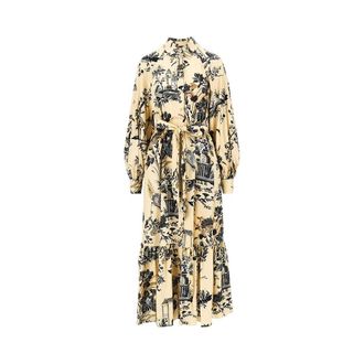 Etro Viscose twill long dress Woman 42