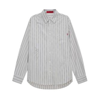 Acupuncture Acupuncture, Homme, Chemises, Blanc, Taille: XL Camicia a righe