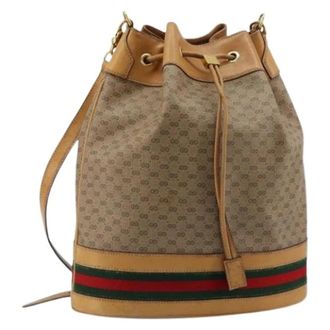 Gucci Pre-owned Vintage Bucket Shoulder Bag - - Pre-owned - Damen - Beige - ONE SIZE