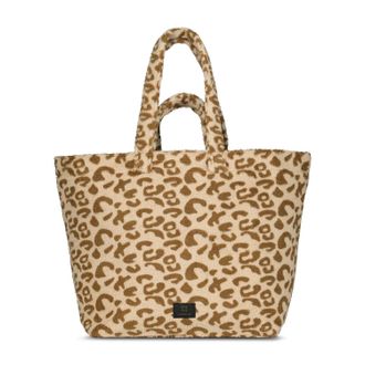 Codello Crossbody Bags - Gro&szlig;e Tote Bag mit Animal Print - Gr. unisize - in Beige - f&uuml;r Damen