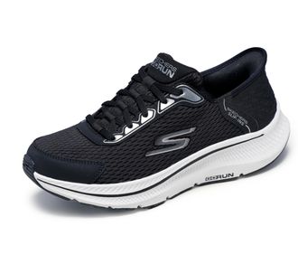 Skechers Hands Free Slip-Ins Go Run Consistent 2.0 Empowered Herrensneaker, Schwarz/Weiß, 10 Wide