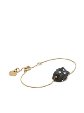 Marni bracelet chaine &agrave; ornements strass&eacute;s