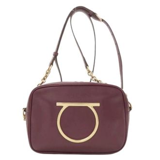 Ferragamo Sac &agrave; bandouli&egrave;re en cuir Pre-owned - Femme - Pre-owned - Rouge - Taille: ONE Size