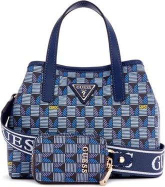 Guess Femmes G Wave Tote Mini Sac de Transport, Logo Bleu, Taille Unique