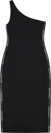 Emporio Armani Emporio Armani Ea7, Femme, Robes, Noir, Taille: 42 FR Long Dress with Side Band