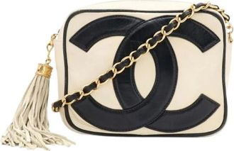 Chanel Pre-owned Vintage Pochette Sac Bandouli&egrave;re - Femme - Pre-owned - Beige - Taille: ONE Size