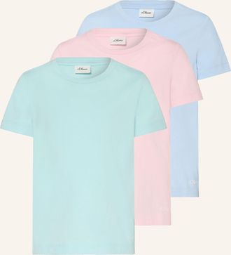 s.Oliver S.Oliver Red 3er-Pack T-Shirts blau