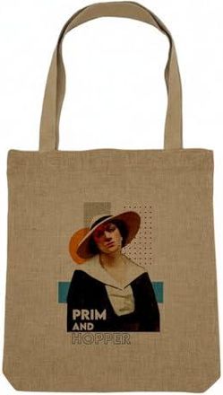 Fabulous Sac Shopping Tote Bag Aspect Lin - Prim and Hopper Art Pun Funny - Sac de Courses Toile Epaisse 360g Beige Naturel Cabas Port&eacute; Epaule Solide Imprim&eacute; e