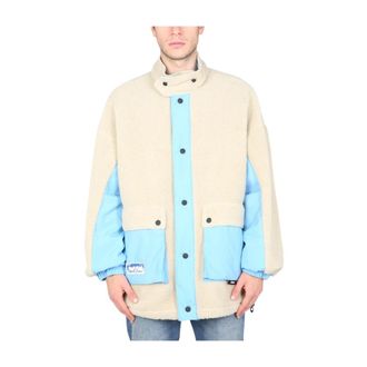 Msgm Reversible Sherpa Jacke - - Jackets - Herren - Mehrfarbig - M