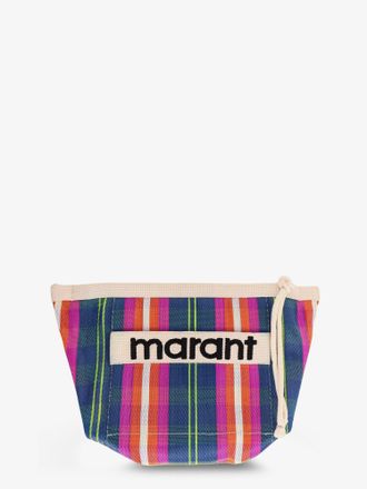 Isabel Marant Powden nylon clutch with striped pattern - ISABEL MARANT - gender_Woman