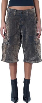 Vaquera Femme, Shorts, Brun, Taille: W30 Denim Cargo Shorts