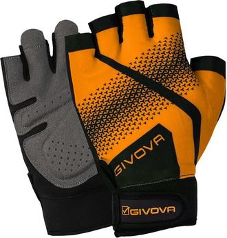 Givova GUANTINO Gym Arancio Fluo/Nero Tg. L