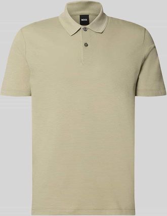 HUGO BOSS Regular Fit Poloshirt aus Baumwoll-Mix Modell PARLAY 240