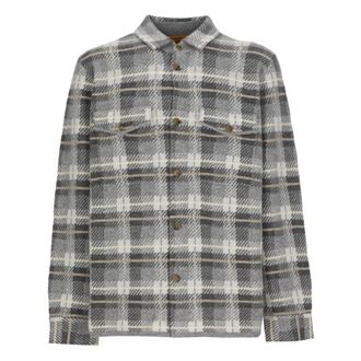 Guest In Residence Plaid Work Shirt - - Shirts - Herren - Grau - M