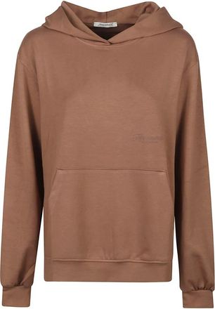 Hinnominate Hinnominate, Femme, Sweatshirts et sweats &agrave; capuche, Brun, Taille: 38 FR Sweat &agrave; capuche avec imprim&eacute; logo