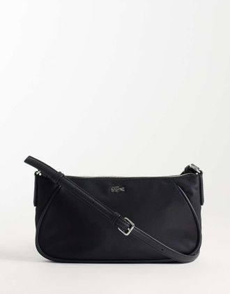 Lacoste Verstellbare Schultertasche in Schwarz