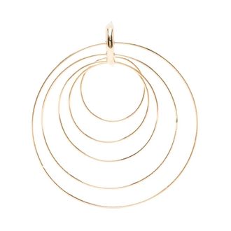 Panconesi Femme, Accessoires, Jaune, Taille: ONE Size Pierced Serpent Hoops Large