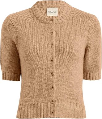 Khaite Femme, Pulls, Beige, Taille: 38 FR Nora Cardigan