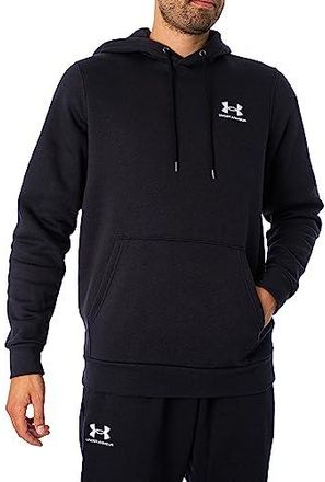 Under Armour 1373880-001, LG UA Essential Sweat à Capuche en Polaire pour Homme Noir