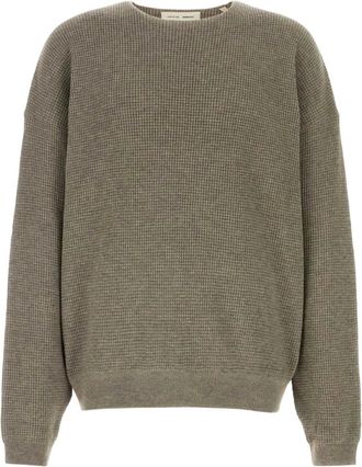 Fear of God Homme, Pulls, Gris, Taille: M Pull gaufr&eacute; col rond Ann&eacute;es 90