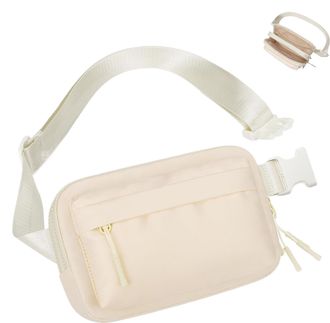 Generic Running Gürteltasche - Trainingsgürteltasche Kapazität | Hüfttasche zum Wandern, Reisen, Wandern, modische Gürteltasche für Herren und Damen, ivorys, 