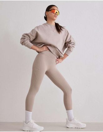 Aim'n Collants de course 7/8 - Argile fronc&eacute;-Neutral