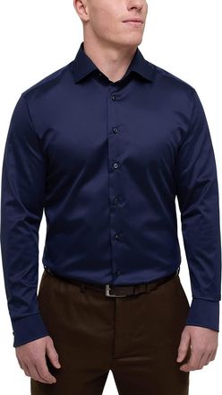 Eterna Modern Fit 1863 Hemd super Langer Arm New Kent Kragen Nachtblau Größe 41