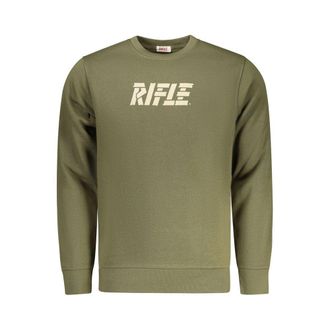 Rifle Verde Baumwoll Herren Sweatshirt