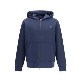 Kenzo Boke Flower Embroidered Zip Hoodie - - Sweatshirts & Hoodies - Herren - Blau - L